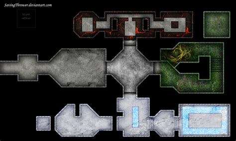 Clean Elemental Dungeon Battlemap For Roll20 By Savingthrower On Deviantart
