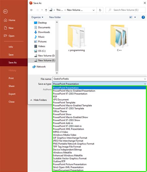 how to save powerpoint presentations as pdf files using ms powerpoint geeksforgeeks