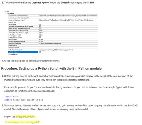 how to make work python with briqpy bimpython — bricscad forum