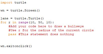 Solved Use A Turtle To Draw A Series Of Concentric Circles Chegg