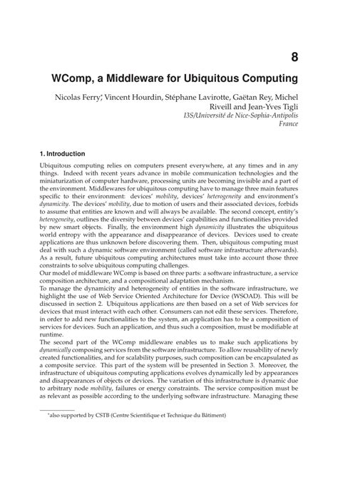 pdf wcomp a middleware for ubiquitous computing