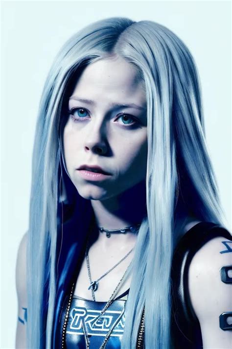 Dopamine Girl Avril Lavigne Naked Perfect Face High Quality Face K Cyberpunk