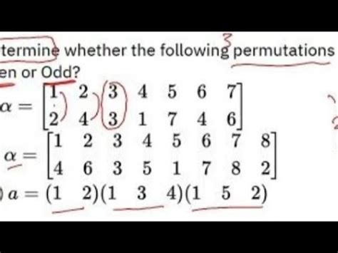 Even And Odd Permutations Explained With Examples Abstract Algebra Bsc