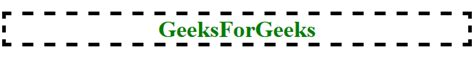 CSS Outline Color Property GeeksforGeeks