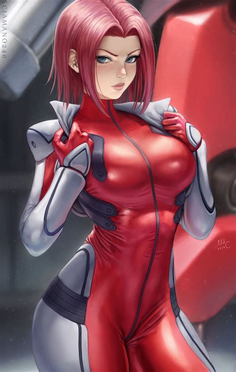 Wallpaper Digital Art Artwork Anime Girls Kallen Stadtfeld Code Geass Mecha Girls
