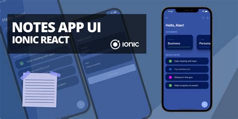 github alanmontgomery ionic react notes an example of a notes ui app built with ionic react