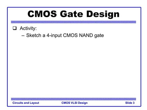 Introduction To CMOS VLSI Design Stick Diagram Ppt