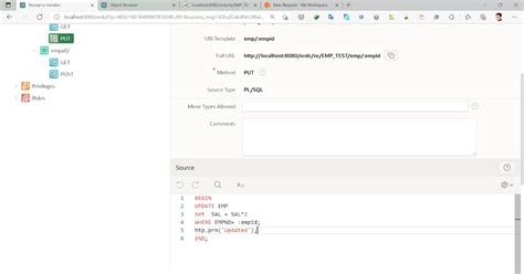 oracle apex in arabic updating data using restful service