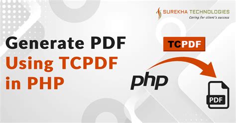 Generate Pdf Using Tcpdf In Php Blogs