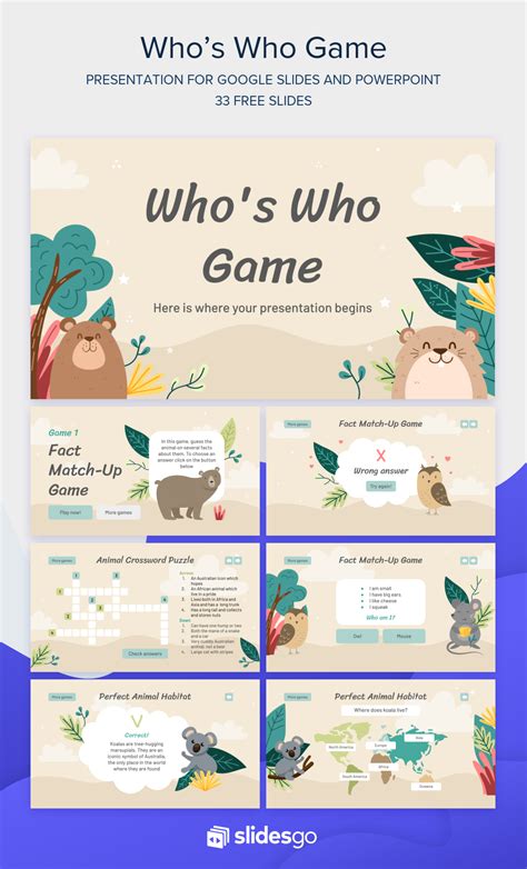 Create A Fun Whos Who Game With This Google Slides Theme And