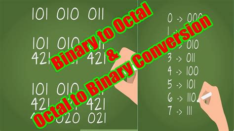 how to convert binary to octal number convert binary to octal and octal to binary numbers