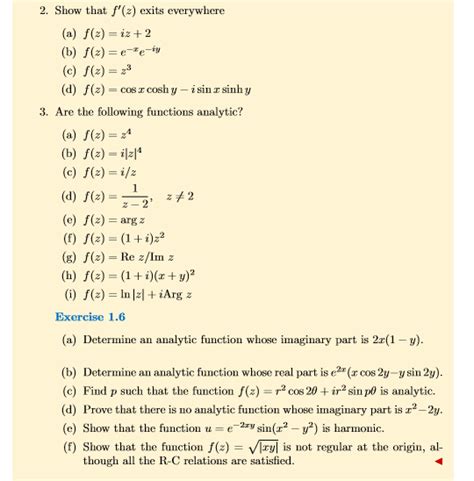 solved 2 show that f x exits everywhere a f x iz 2