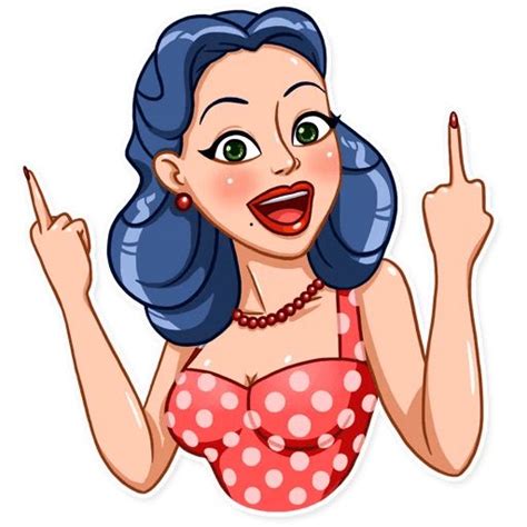 Pin Up Babes” Stickers Set For Telegram