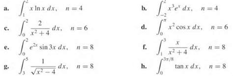 solved use the composite simpson s rule to approximate the integrals in 1 answer