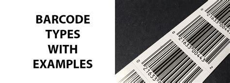 the barcode types guide with examples barcode combinations