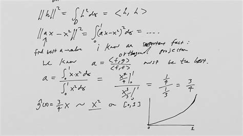 examples of inner product calculations and orthogonal projection youtube