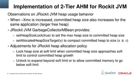 ppt two tier adaptive heap management for oracle weblogic server on the oracle jrockit jvm