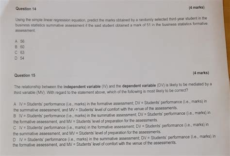 solved question 14 using the simple linear regression