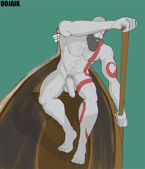 Rule 34 Balls Bara Beard Boat Body Markings Dojaik Facial Hair Gay God Of War Grey Skin Hairy