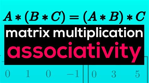 associativity of matrix multiplication proof youtube