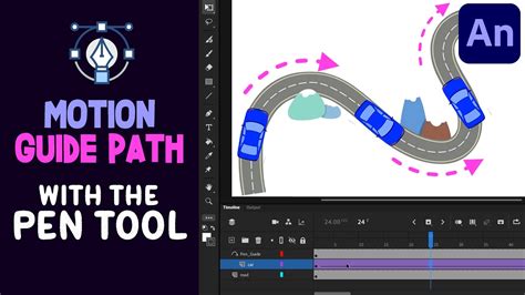 Motion Guide Path With The Pen Tool Adobe Animate CC Tutorial YouTube