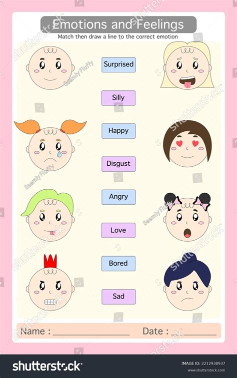 Feelings Matching Worksheet