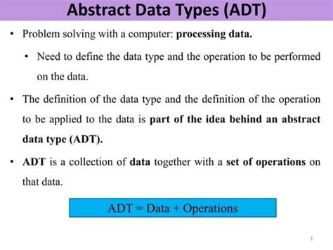 abstract data types