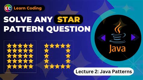 java star pattern program logic learn coding youtube