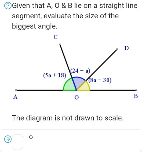 solved ？given that a o and b lie on a straight line segment evaluate the size of the biggest