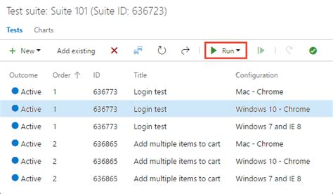 test different configurations azure test plans microsoft learn