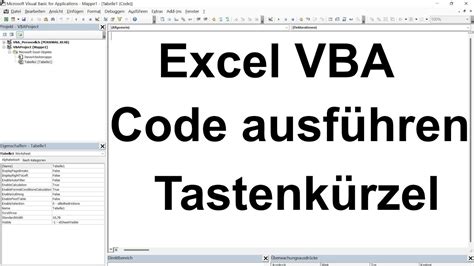 Excel Vba Lektion 47 Code Ausführen Per Tastenkürzel Youtube