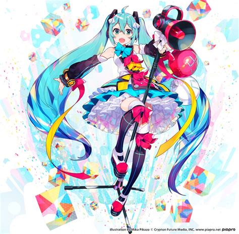 Hatsune Miku Magical Mirai Miku And Magical Mirai Miku Vocaloid And 2 More Drawn By Mika