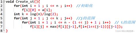 稀疏表sparse table（最易懂 最详细讲解 c语言代码版本） csdn博客