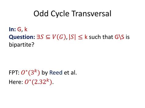 ppt lp based parameterized algorithms for separation problems powerpoint presentation id 2481019