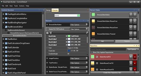 themes browse editor telerik ui for winforms