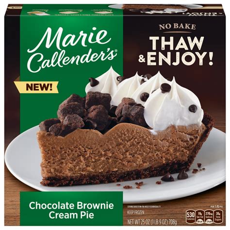 Save On Marie Callenders No Bake Chocolate Brownie Cream Pie Frozen Order Online Delivery Giant