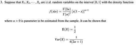 solved 3 suppose that x1 x2 xn are i i d random