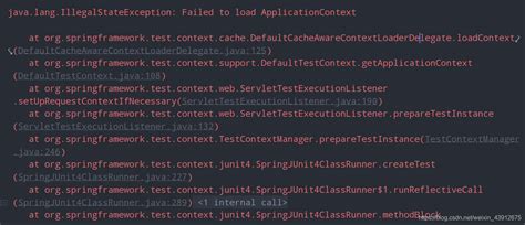springboot中遇到的问题——failed to load applicationcontext解决方法（bai） springboottest failed to load