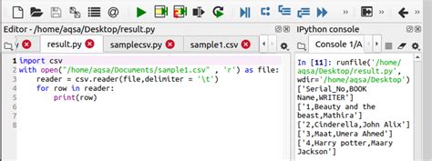 Read Csv In Python Read Csv Data In Python Example