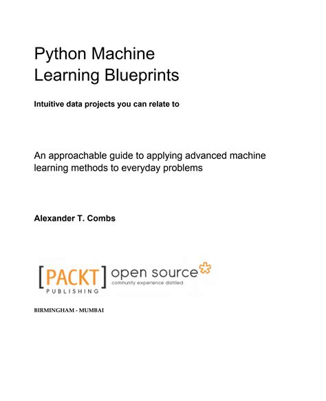 solution python machine learning blueprints intuitive data projects you can relate to an