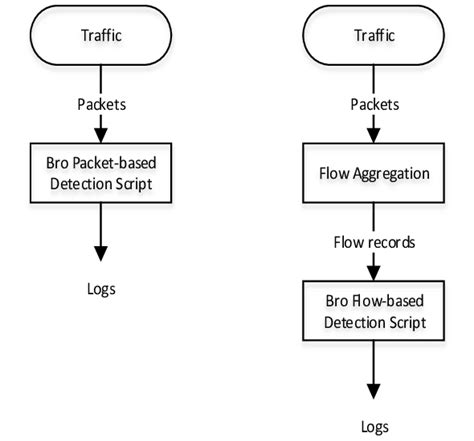 illustration of a packet based and b flow based detection download scientific diagram