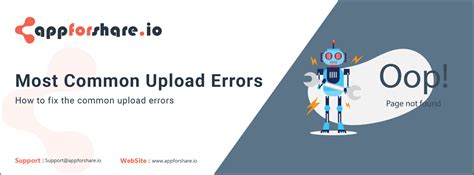 Most Common Upload Errors Appforshare Io