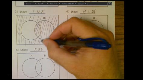 Shading Venn Diagrams 3 Sets