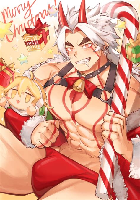 Aether And Arataki Itto Genshin Impact Drawn By Heithanoll Danbooru