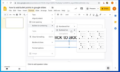 How To Add Bullet Points In Google Slides Android Or IOS Apps Or PC