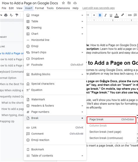 How To Add A Page On Google Docs 2024 Guide SSP