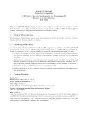 CISC 203 Syllabus Pdf Queens University School Of Computing CISC 203