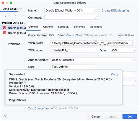 Connect To Oracle Cloud By Using Wallet And Oci Aqua Documentation