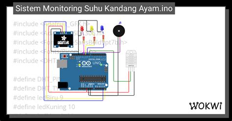 Sistem Monitoring Suhu Kandang O Wokwi Arduino And Esp32 Simulator