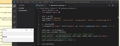 positioning text inside optionmenu in tkinter python stack overflow images